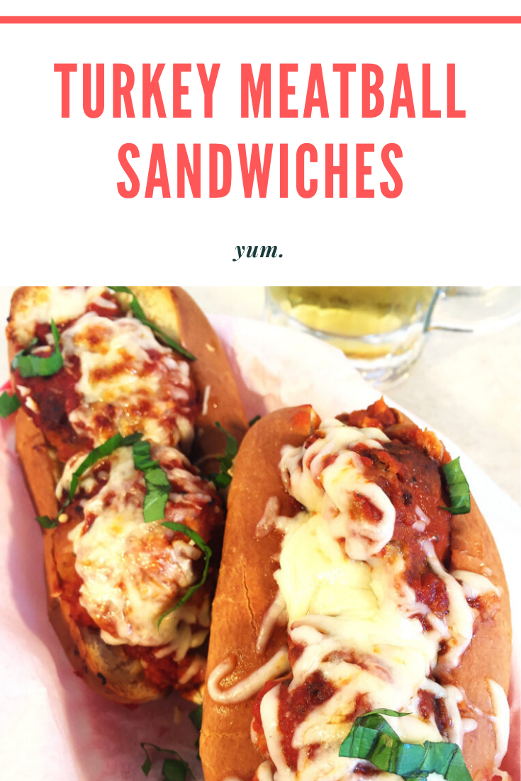 Healthy Turkey Meatball Sandwiches - One Delightful Life