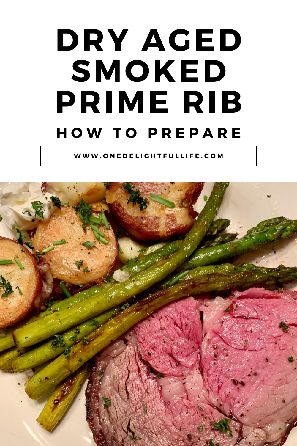 Dry Aged Smoked Prime Rib - One Delightful Life